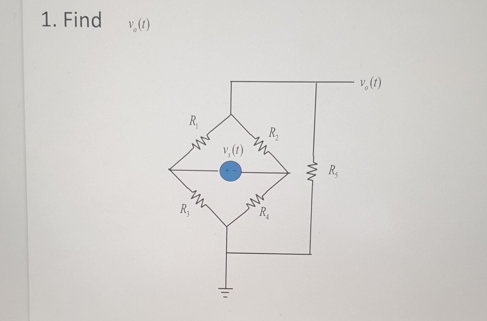 Solved 1. Find v0(t) | Chegg.com