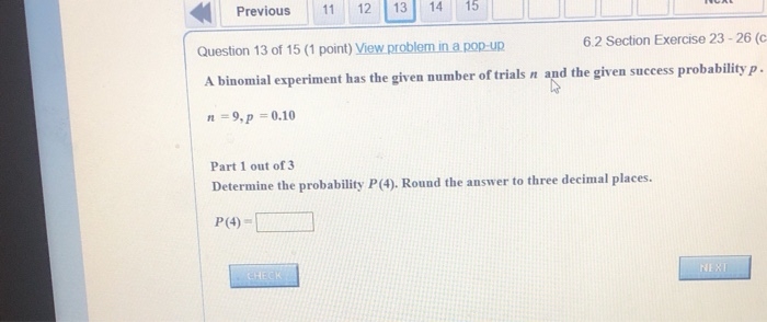 Solved Question 11 of 15 (1 point) View problem in a pop-up | Chegg.com