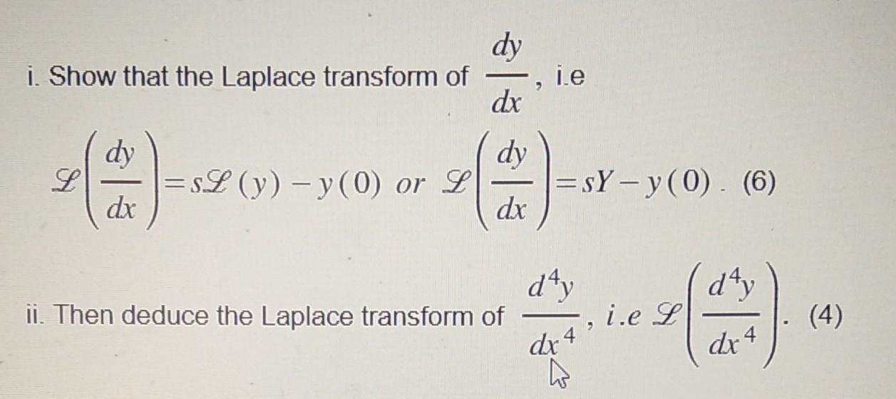 Solved Show that the Laplace transform of dxdy, i.e | Chegg.com