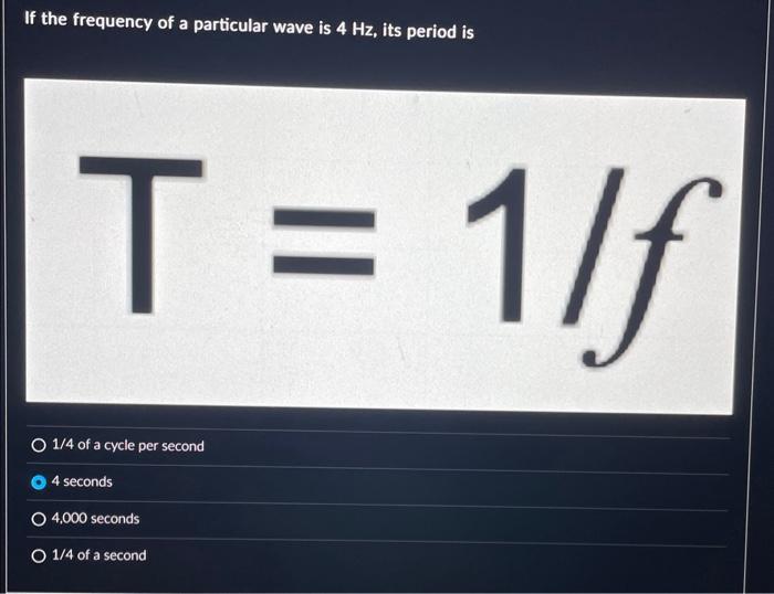 Solved T=1/f | Chegg.com