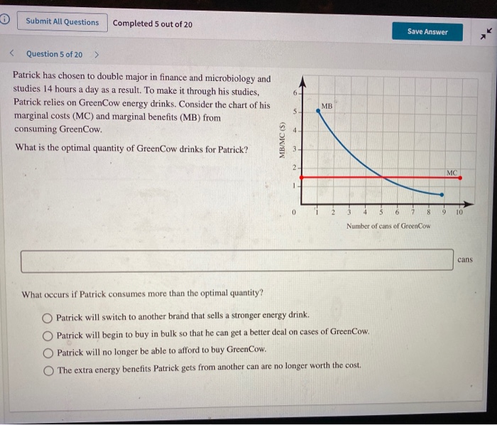 Solved Submit All Questions Completed 5 out of 20 Save | Chegg.com Solved Submit All Questions Completed 5 out of 20 Save | Chegg.com