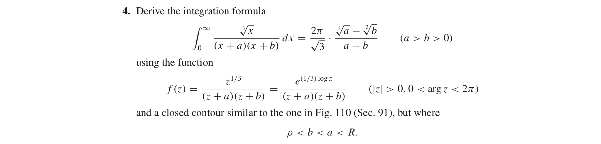 Solved Derive the integration formula)>b>(0using the | Chegg.com