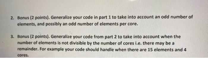 Solved 1 Write A C Program Using Mpi To Implement Parallel 2137