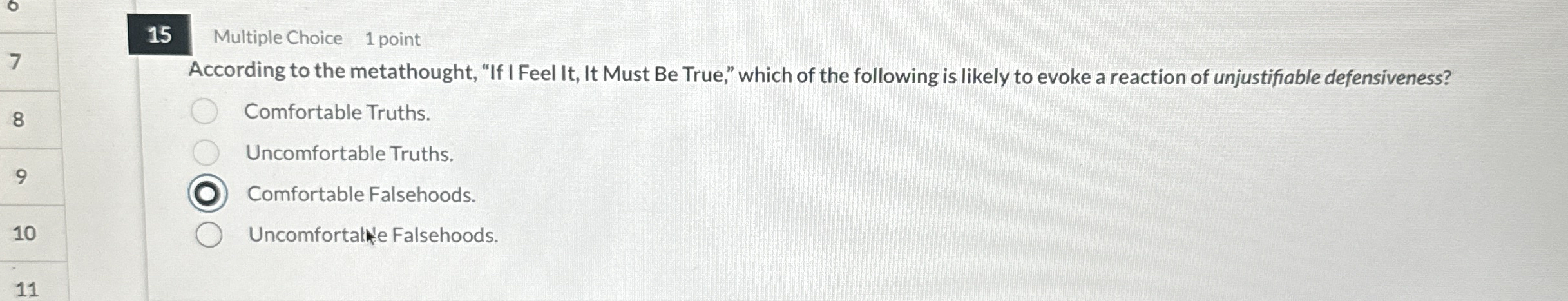 Solved 15Multiple Choice 1 ﻿pointAccording to the | Chegg.com