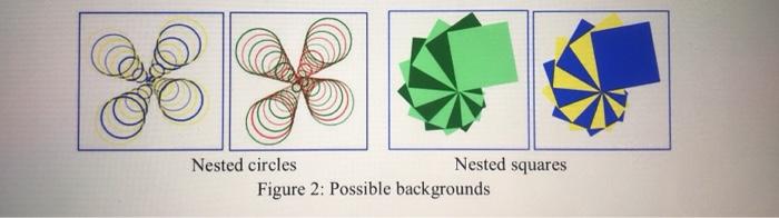 Solved How to draw this nested shapes with different colors | Chegg.com