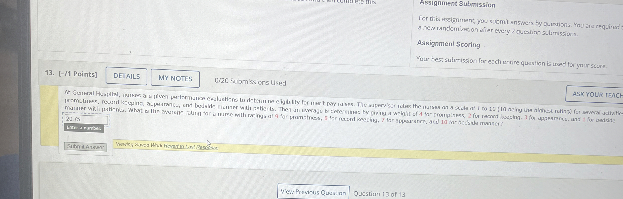 Solved Assignment SubmissionFor this assignment, you submit | Chegg.com