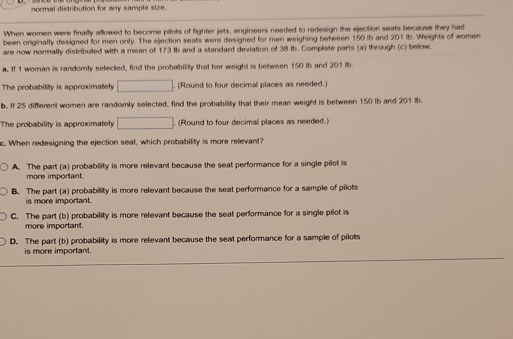 Solved When women were finally allowed to become pilots of | Chegg.com