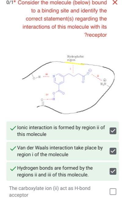 Solved 01** ﻿Consider the molecule (below) ﻿bound to a | Chegg.com