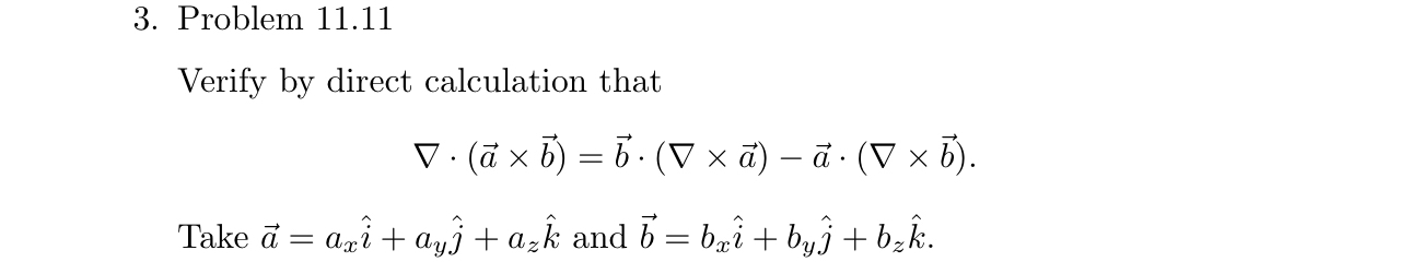 Solved Problem 11.11Verify by direct calculation | Chegg.com