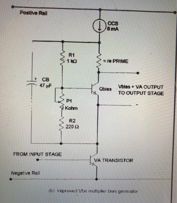 Explain the basic operation of the bias generator | Chegg.com