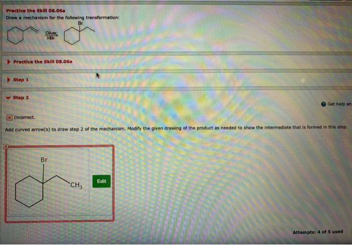 Solved Practice the Skill 08.06a Draw a mechanism for the | Chegg.com
