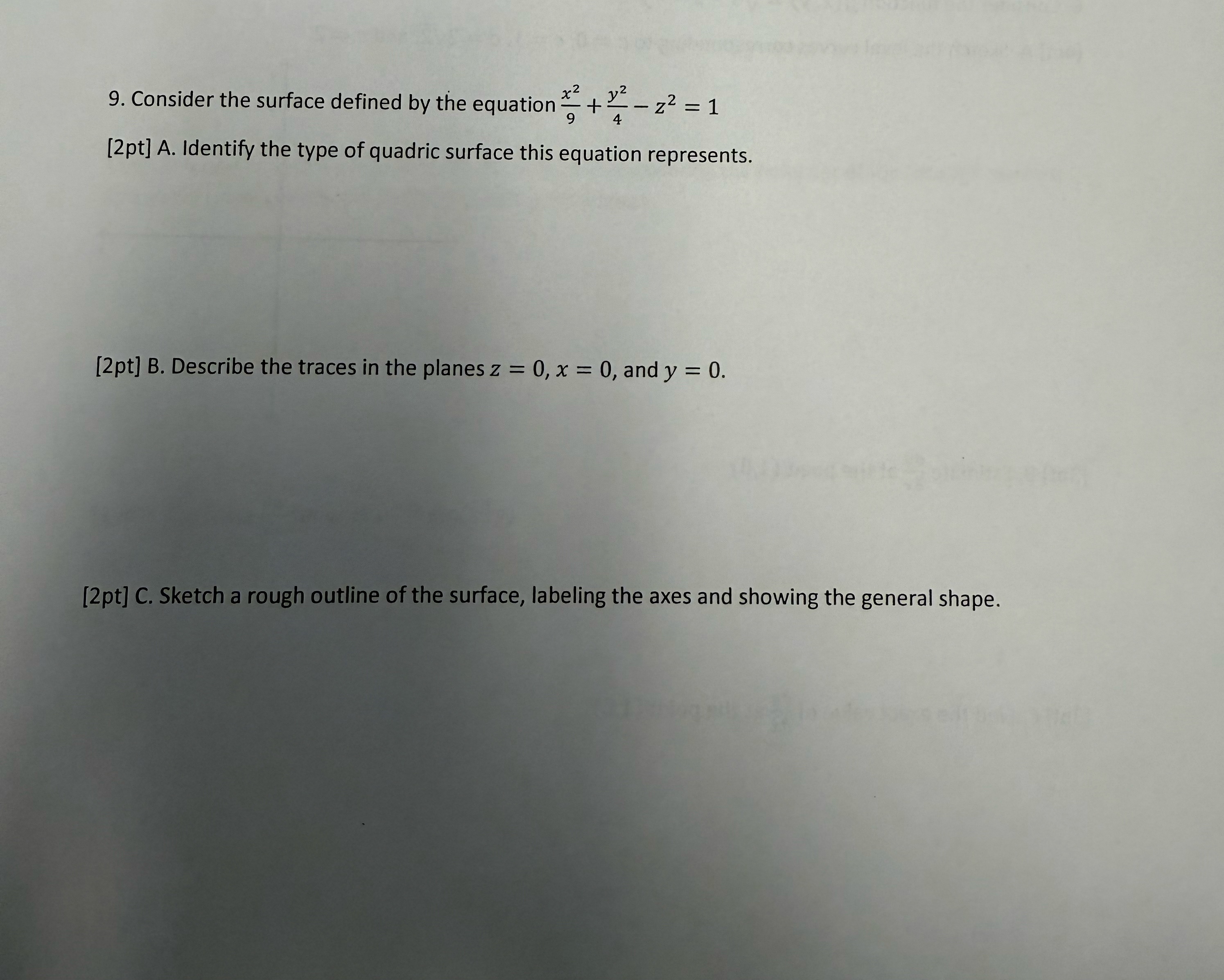 Solved Consider the surface defined by the equation | Chegg.com