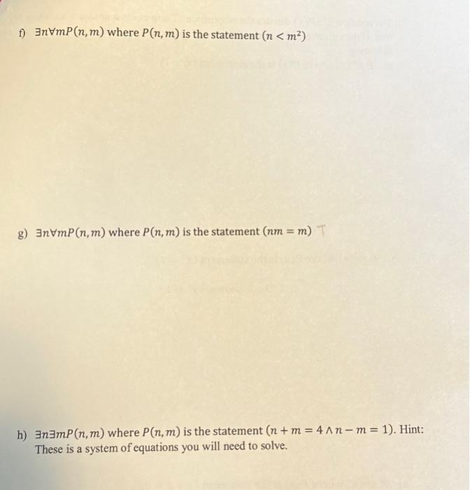 Solved 9) Determine the truth values of each of the | Chegg.com