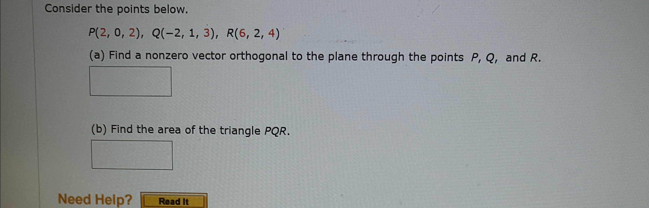 Solved Consider the points | Chegg.com