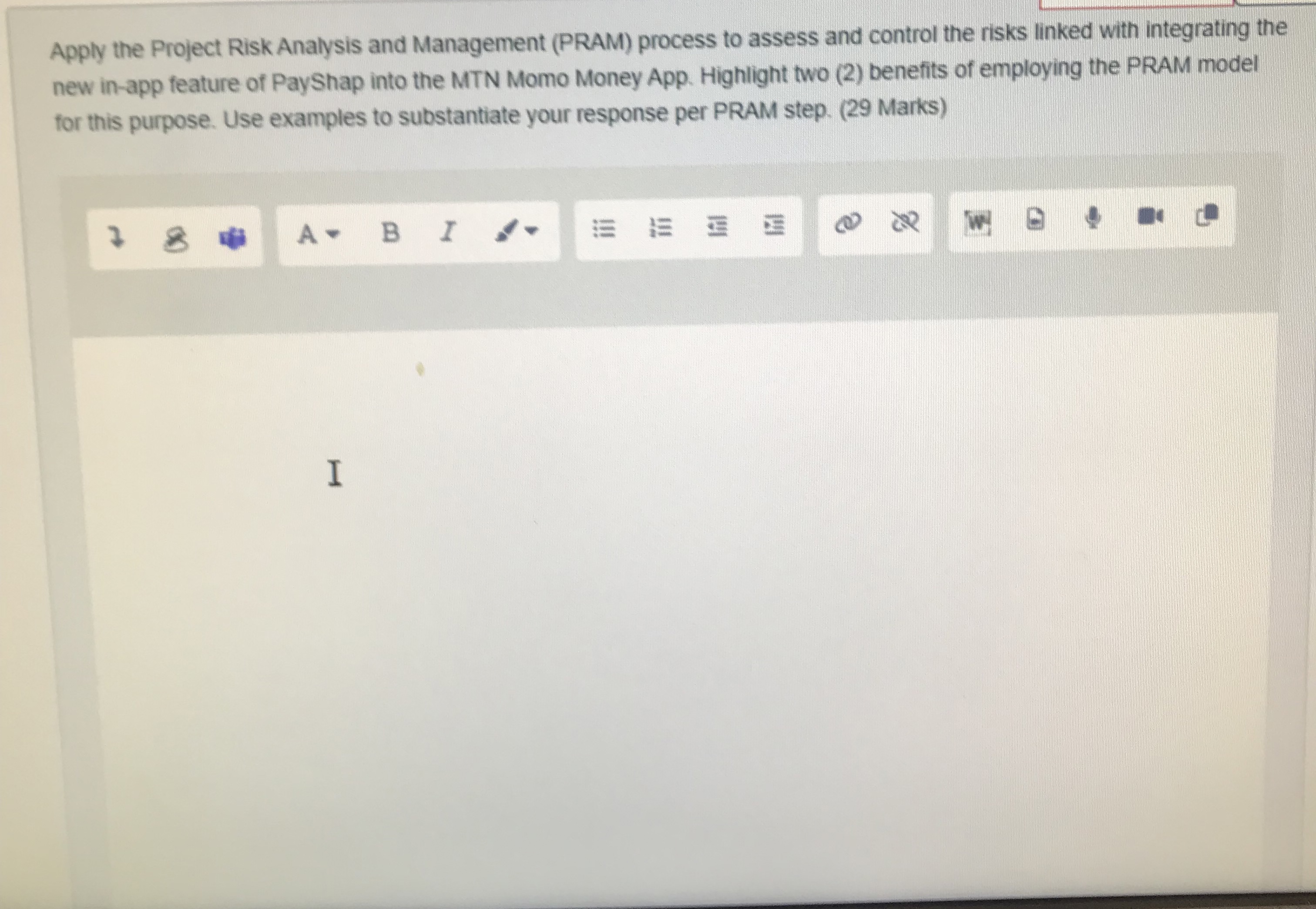 Solved Apply the Project Risk Analysis and Management (PRAM) | Chegg.com