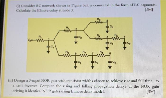 Solved Consider RC network shown in Figure below connected | Chegg.com