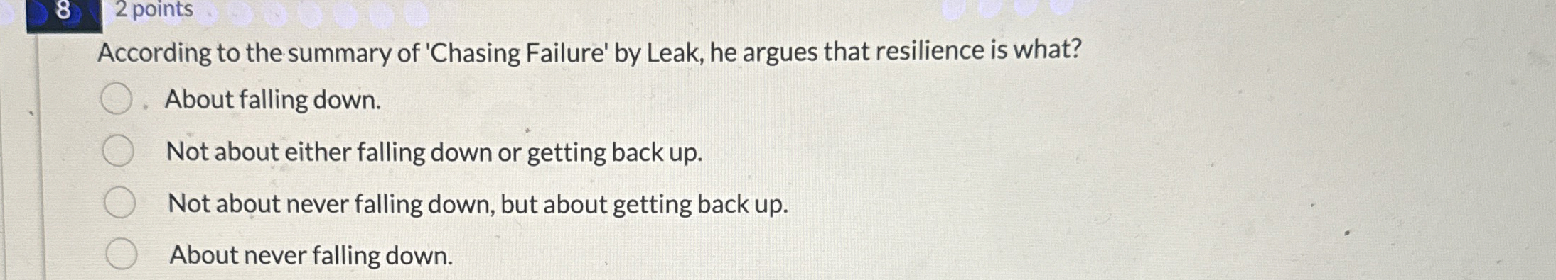 Solved 82 ﻿pointsAccording to the summary of 'Chasing | Chegg.com
