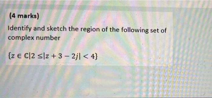 Solved Identify and sketch the region of the following set | Chegg.com
