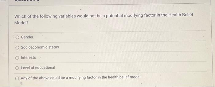 Solved Which of the following variables would not be a | Chegg.com