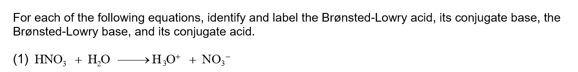 Solved For each of the following equations, identify and | Chegg.com