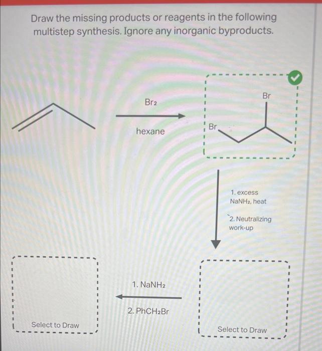 Solved Draw the missing products or reagents in the | Chegg.com