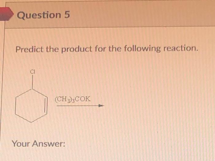 [solved] Predict The Product For The Following Reaction Y