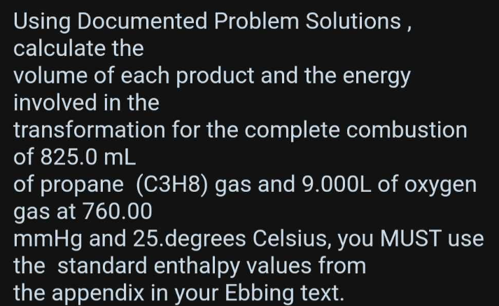 Solved Using Documented Problem Solutions ,calculate the | Chegg.com