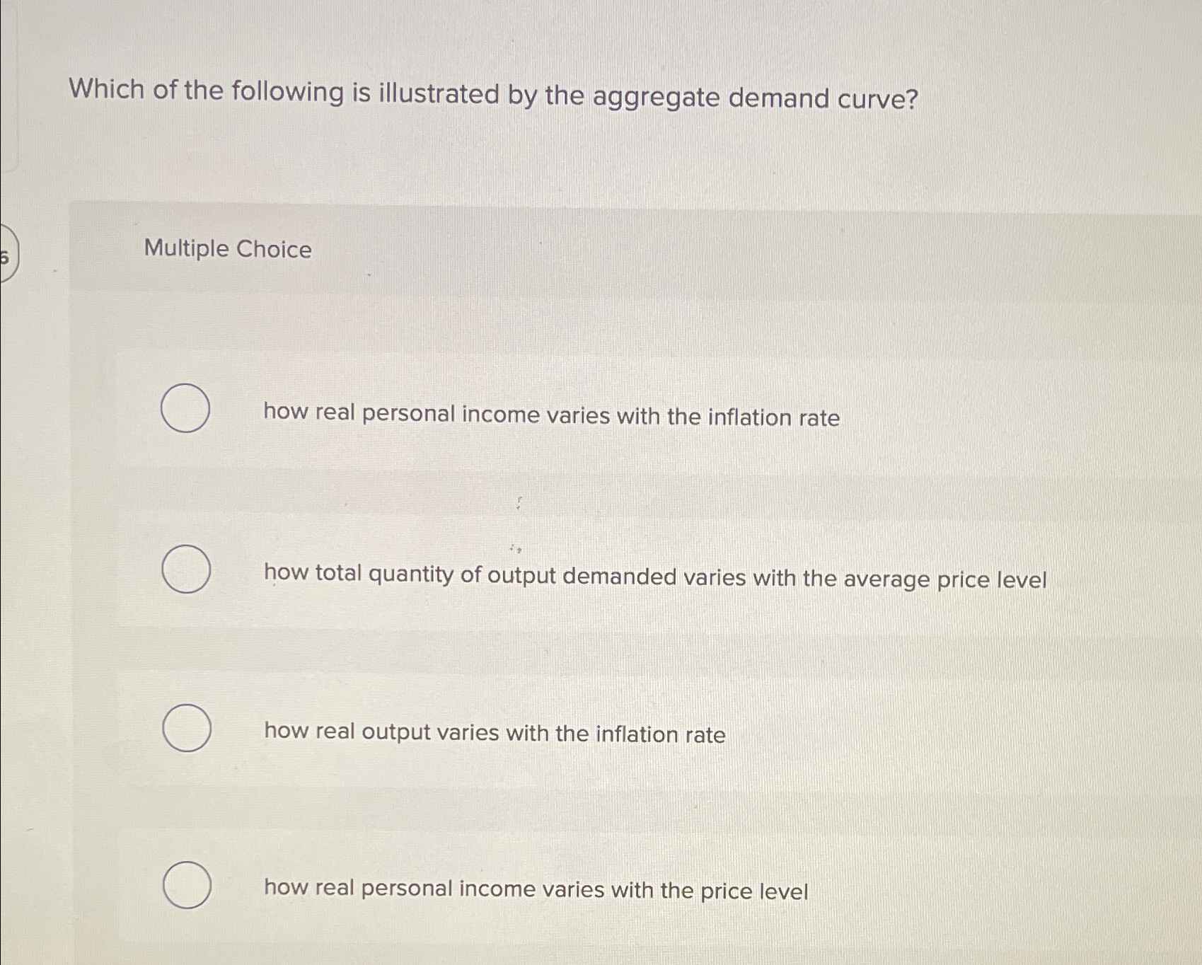 Solved Which of the following is illustrated by the | Chegg.com