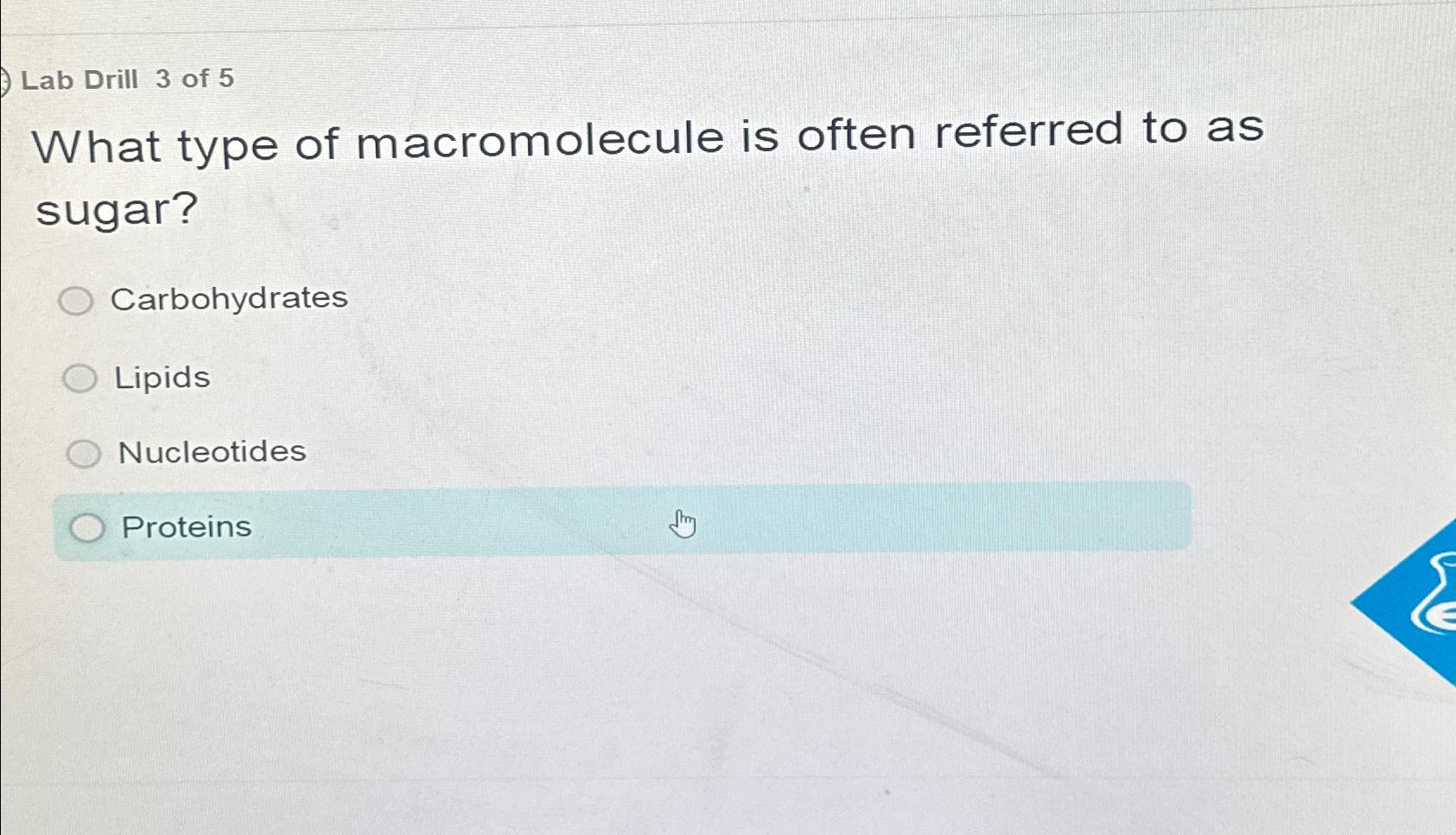 Solved Lab Drill 3 ﻿of 5What type of macromolecule is often | Chegg.com