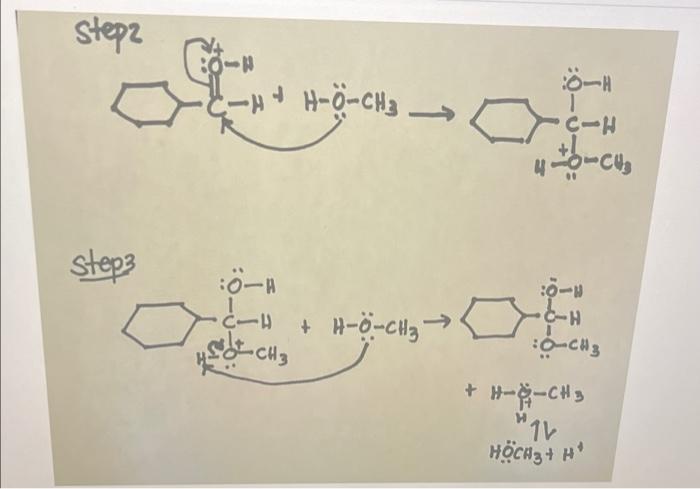 Solved Which of the steps in the PTSA-catalyzed reaction | Chegg.com