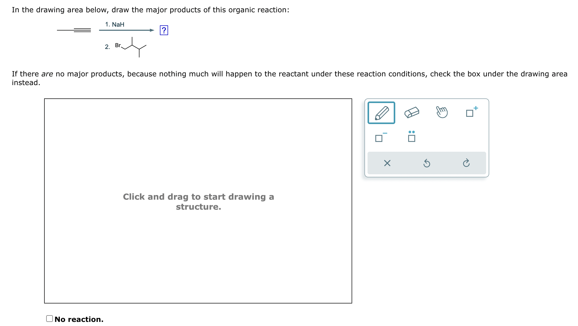 Solved In the drawing area below, draw the major products of | Chegg.com