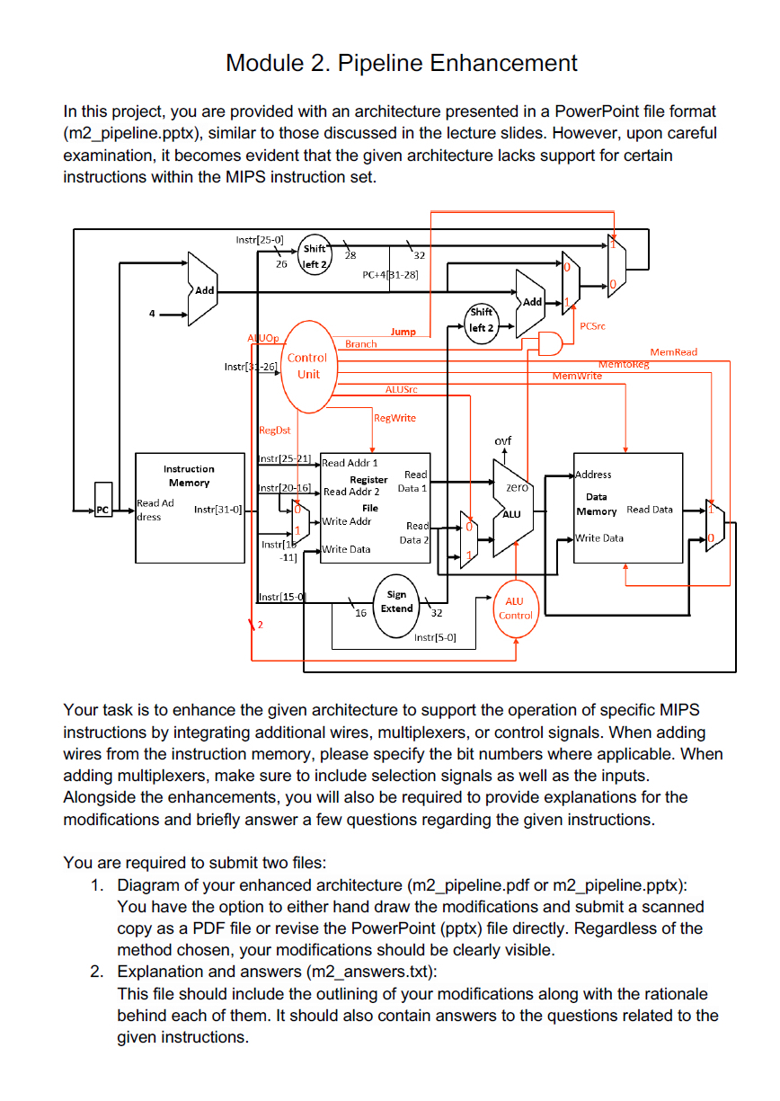 Solved Module 2. ﻿Pipeline EnhancementIn this project, you | Chegg.com