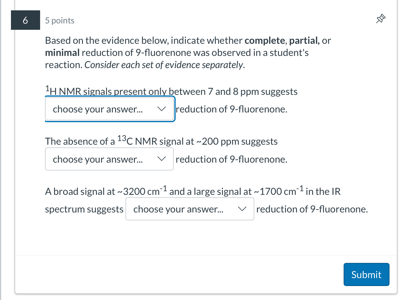 Solved 65 ﻿pointsBased on the evidence below, indicate | Chegg.com