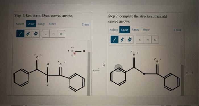 Solved Complete the mechanism for the keto-enol | Chegg.com