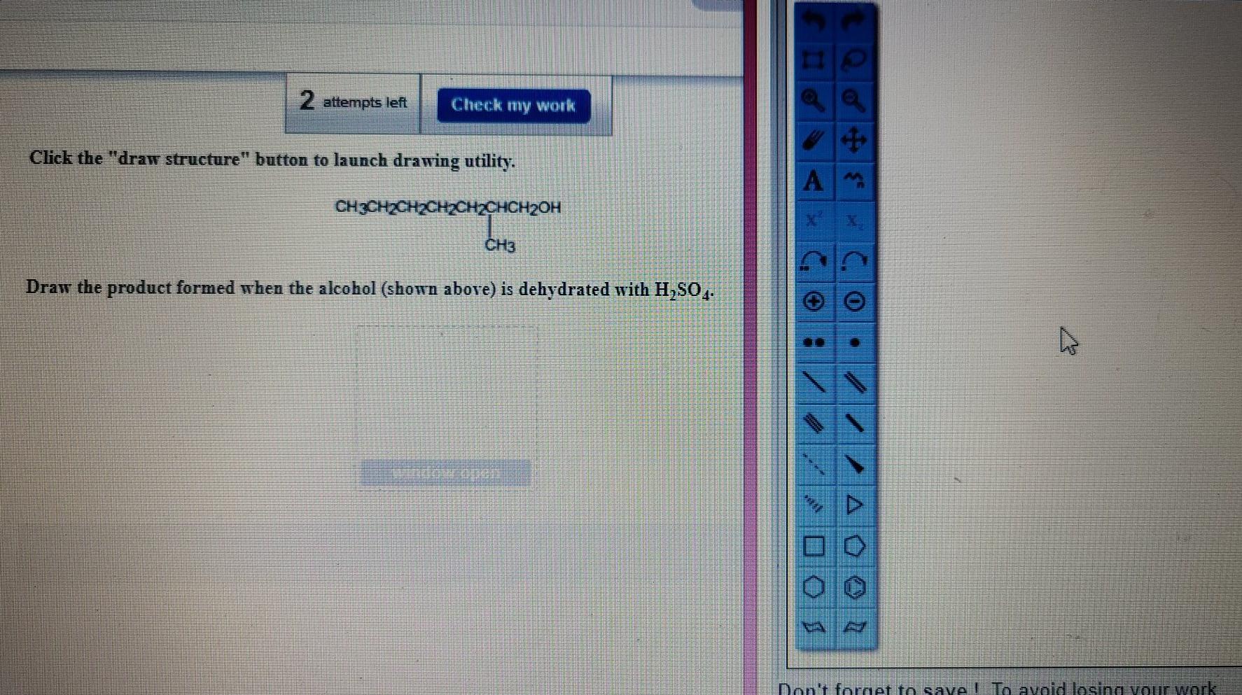Solved 2 attempts left Check my work Click the "draw | Chegg.com
