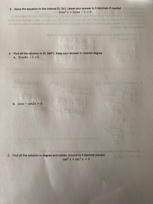 Solved 1. Find the following without using calculator. Keep | Chegg.com