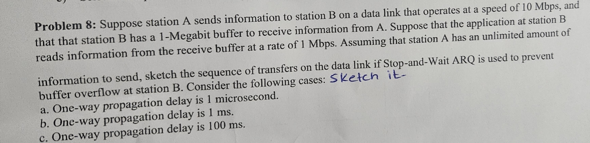Problem 8: Suppose station A sends information to | Chegg.com