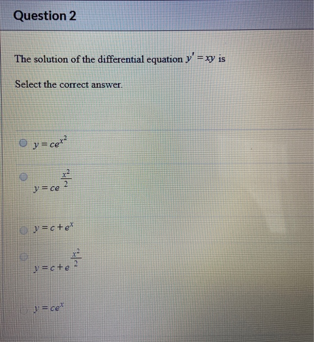 Solved Question 1 The differential equation y' = 2y + sin x | Chegg.com