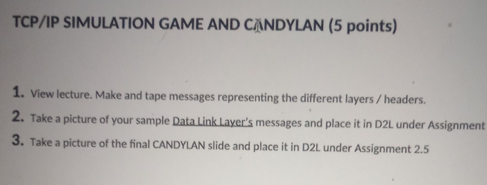 Solved TCP/IP SIMULATION GAME AND C{INDYLAN (5 ﻿points)View | Chegg.com