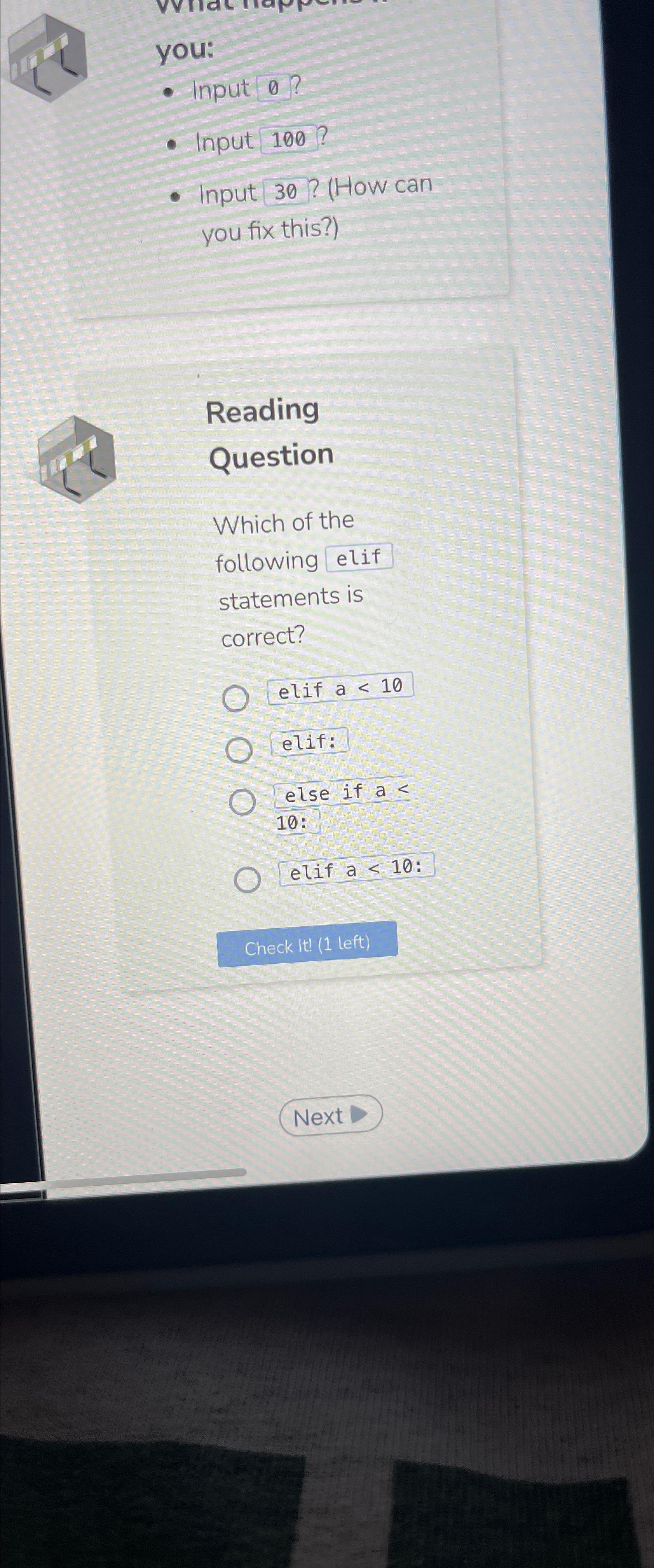 Solved you:Input 0?Input 100?Input 30? (How can you fix | Chegg.com