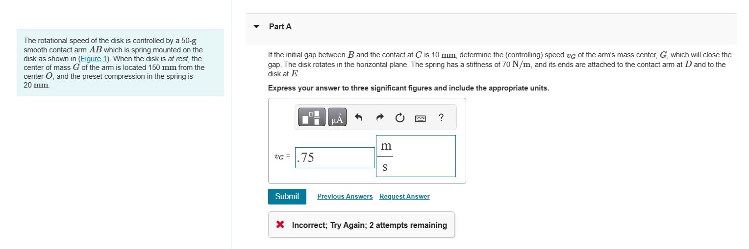 The rotational speed of the disk is controlled by a | Chegg.com