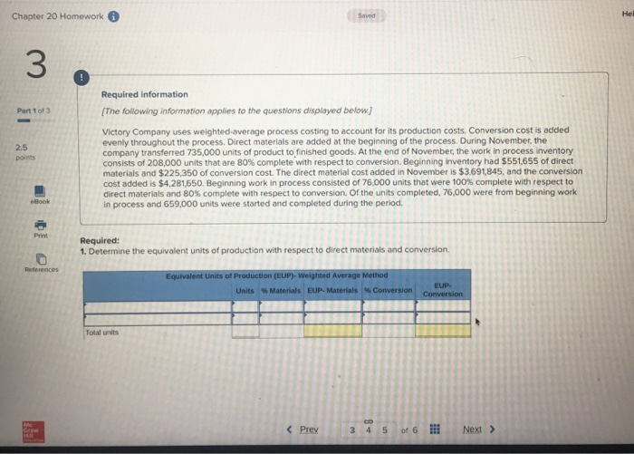 Solved Chapter 20 Homework Required information [The | Chegg.com