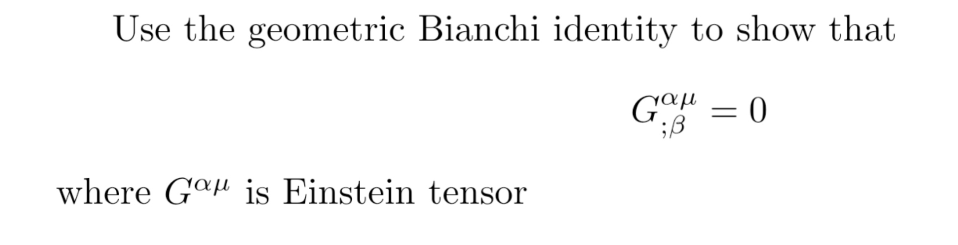 Solved Use the geometric Bianchi identity to show | Chegg.com