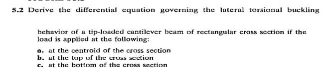 Solved 5.2 Derive the differential equation governing the | Chegg.com