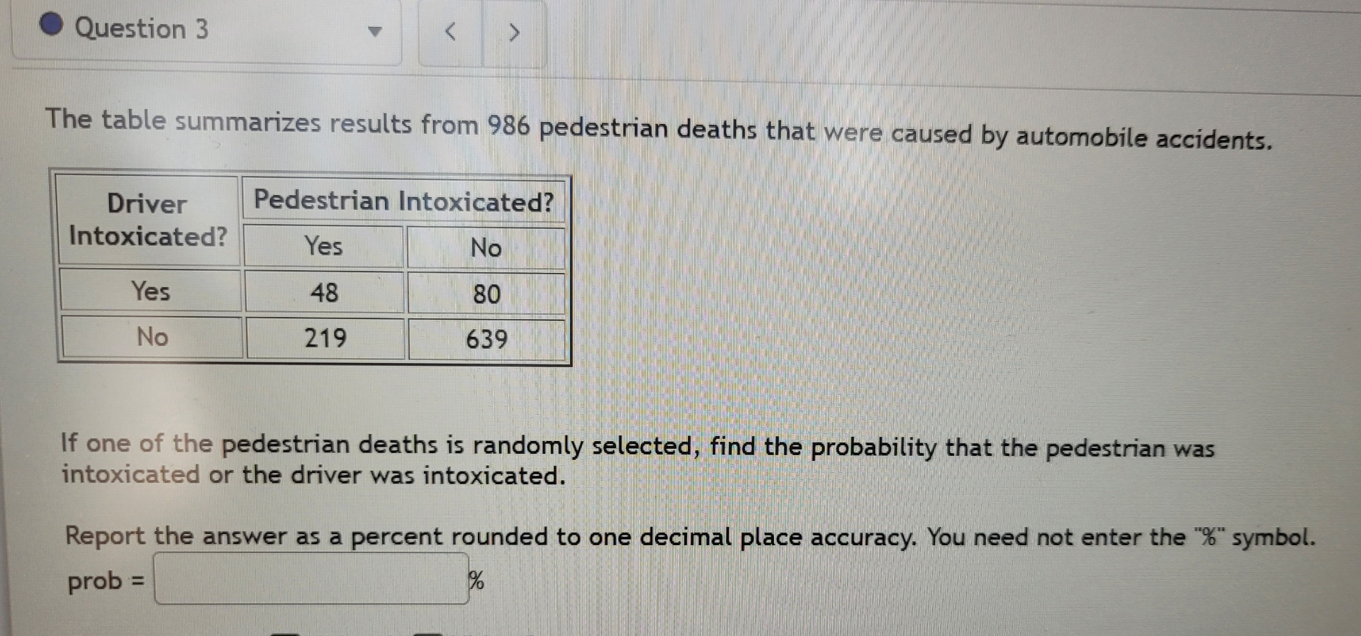 Solved Question 3The table summarizes results from 986 | Chegg.com