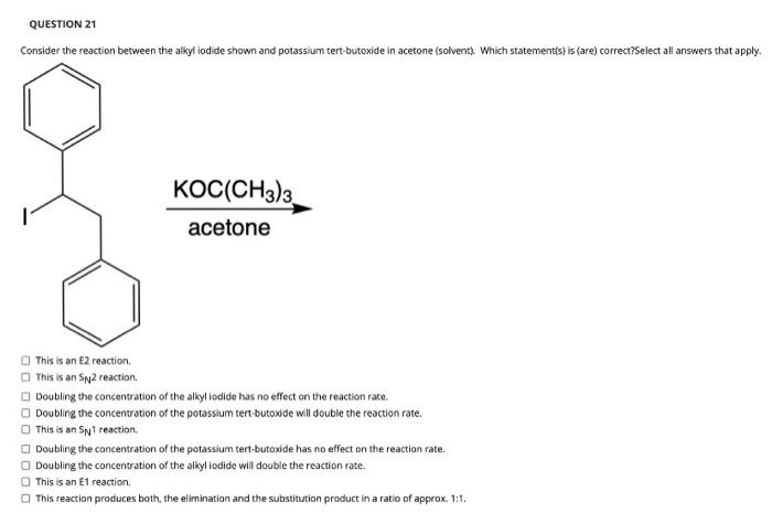 Solved QUESTION 18 When this cyclic alkyl halide undergoes | Chegg.com