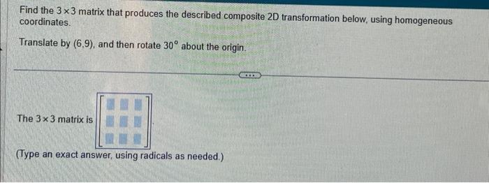 Solved Use matrix multiplication to find the image of the | Chegg.com