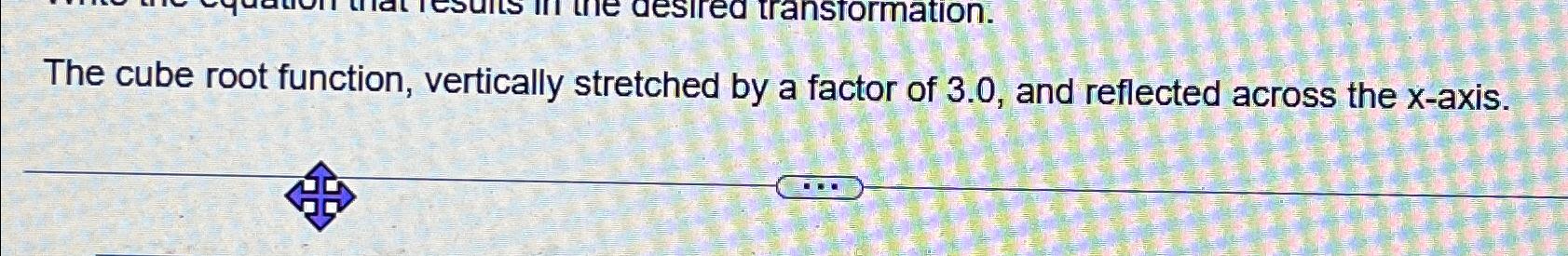 Solved The cube root function, vertically stretched by a | Chegg.com