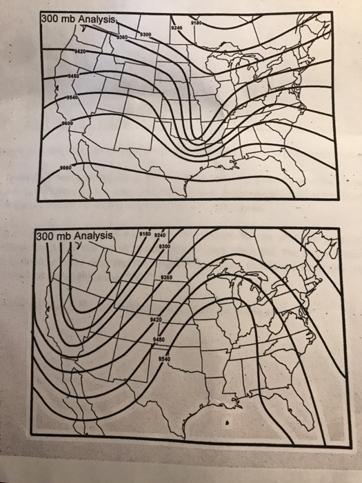 Solved 2. Circle the divergent region of the trough and | Chegg.com
