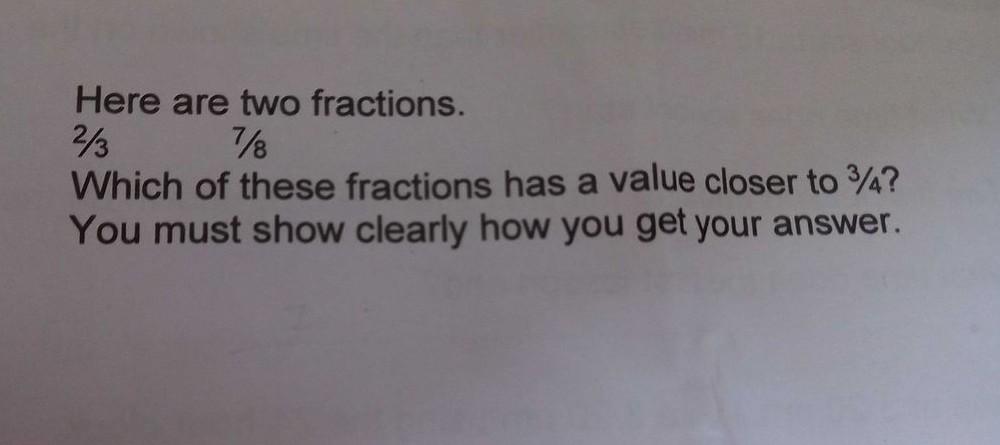 Solved Here are two fractions. 23 78 Which of these | Chegg.com